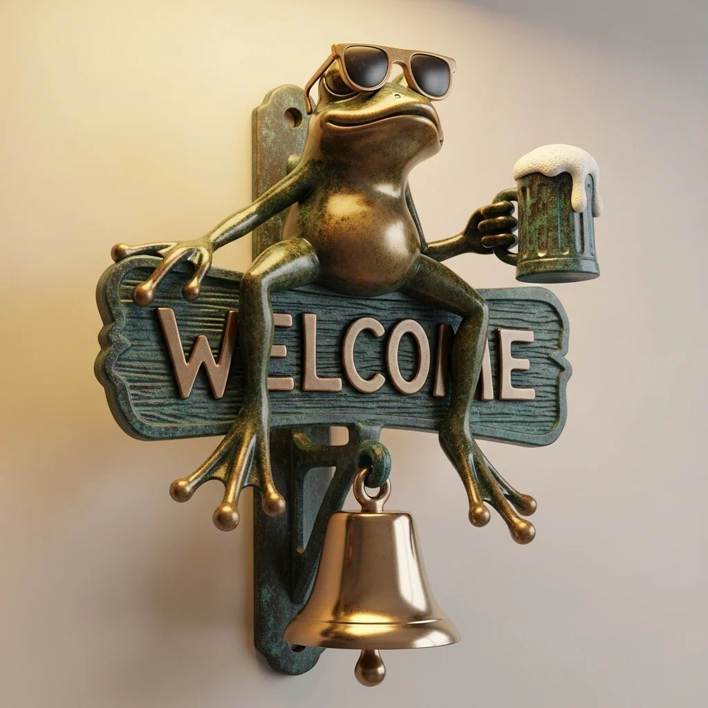 (🔥Limited Time Discount Last Day）🐸Chill Frog WELCOME Doorbell – Ocwhisper